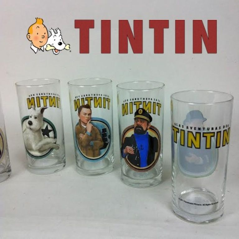 TINTIN - Drinking Glasses - Las Aventuras De TINTIN – Stocklots ...