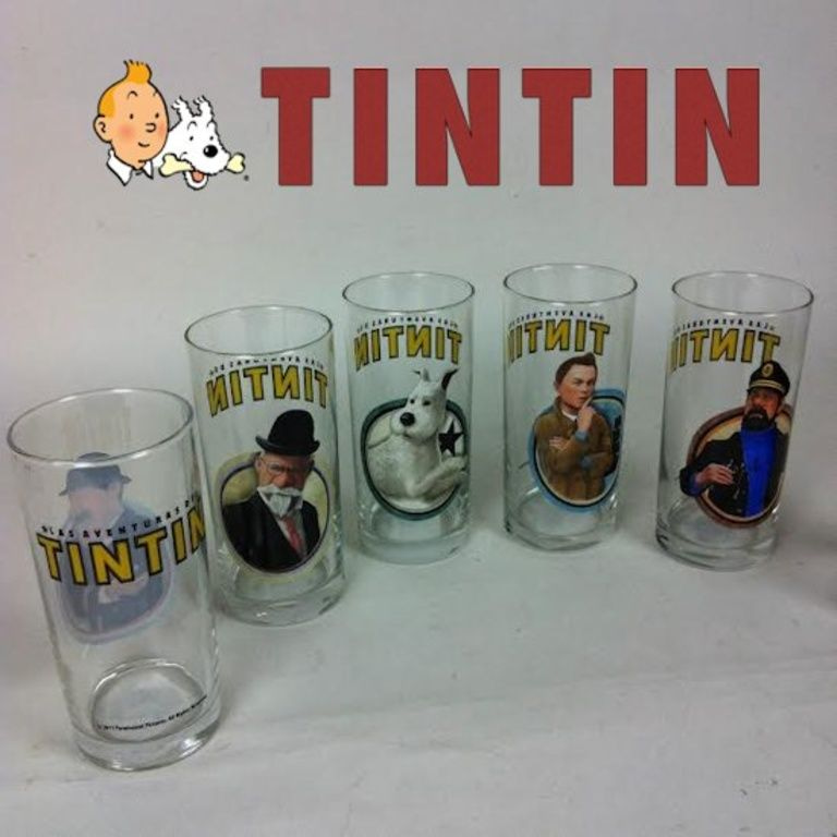 TINTIN - Drinking Glasses - Las Aventuras De TINTIN – Stocklots ...
