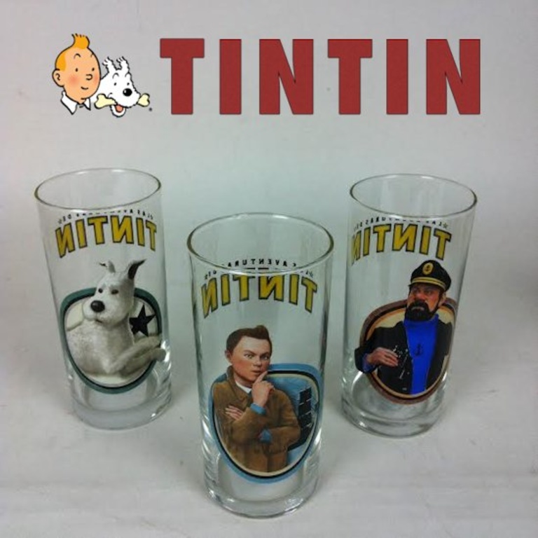 TINTIN - Drinking Glasses - Las Aventuras De TINTIN – Stocklots ...
